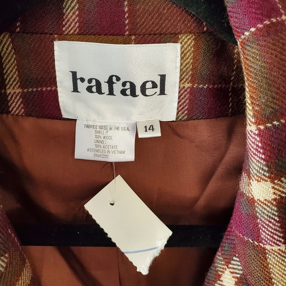 RAFAEL | Jackets & Coats | Rafael Womens Plaid Blazer | Poshmark